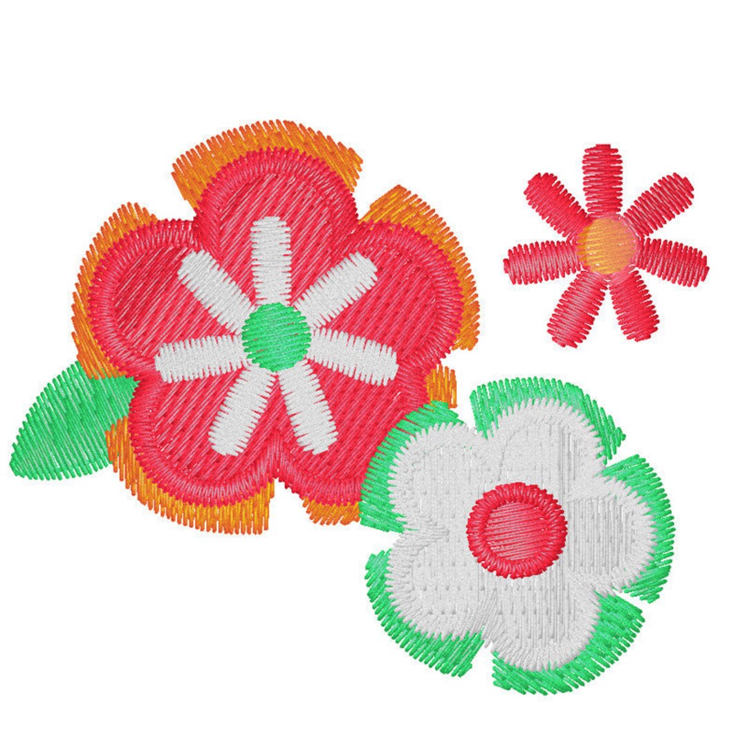 Bay Flowers Embroidery Design Instant Download - Etsy