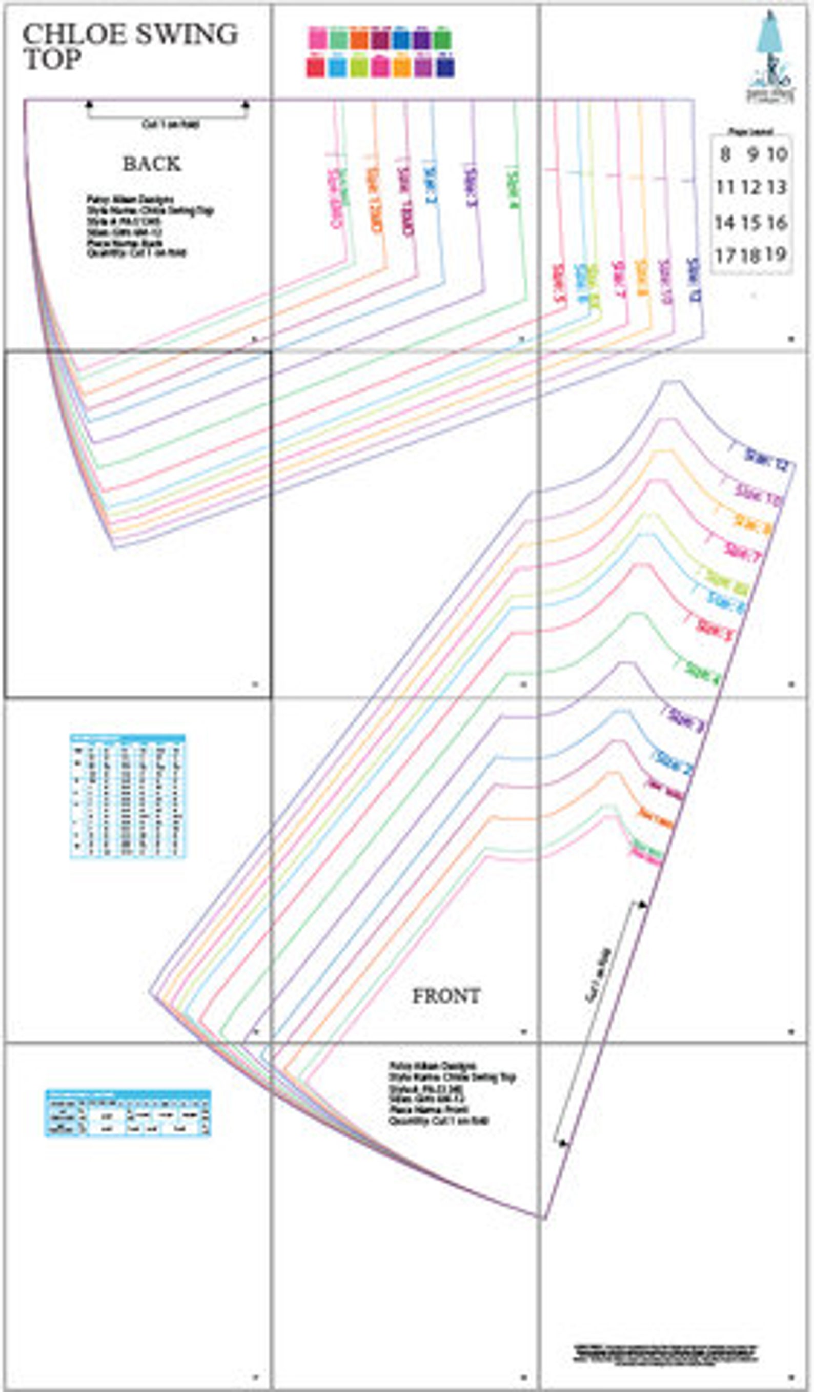 Chloe Swing Top PDF Sewing Pattern - Etsy