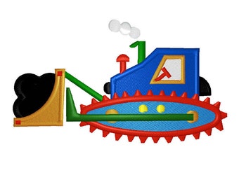 Bulldozer Machine Embroidery Design - Etsy