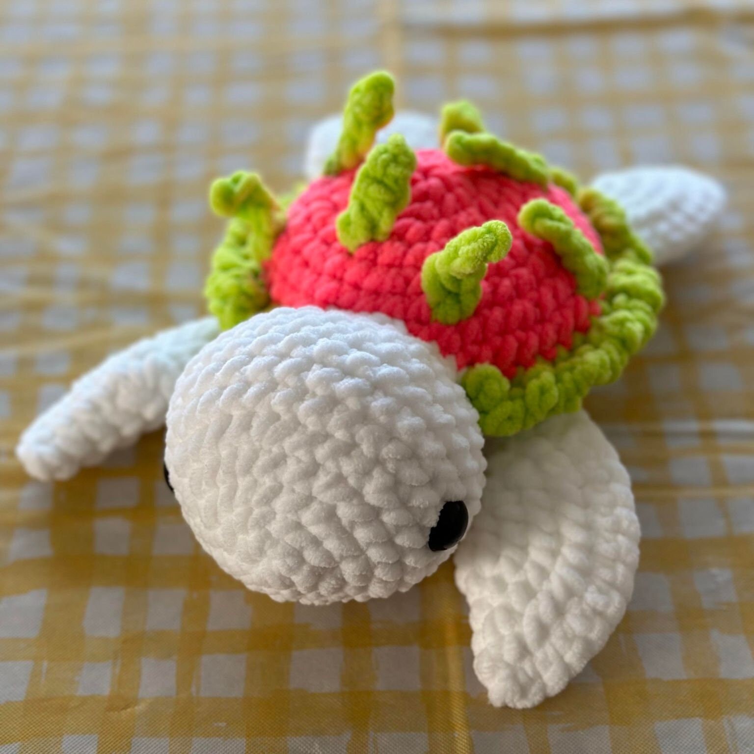 Crochet Dragon Fruit Turtle - Etsy