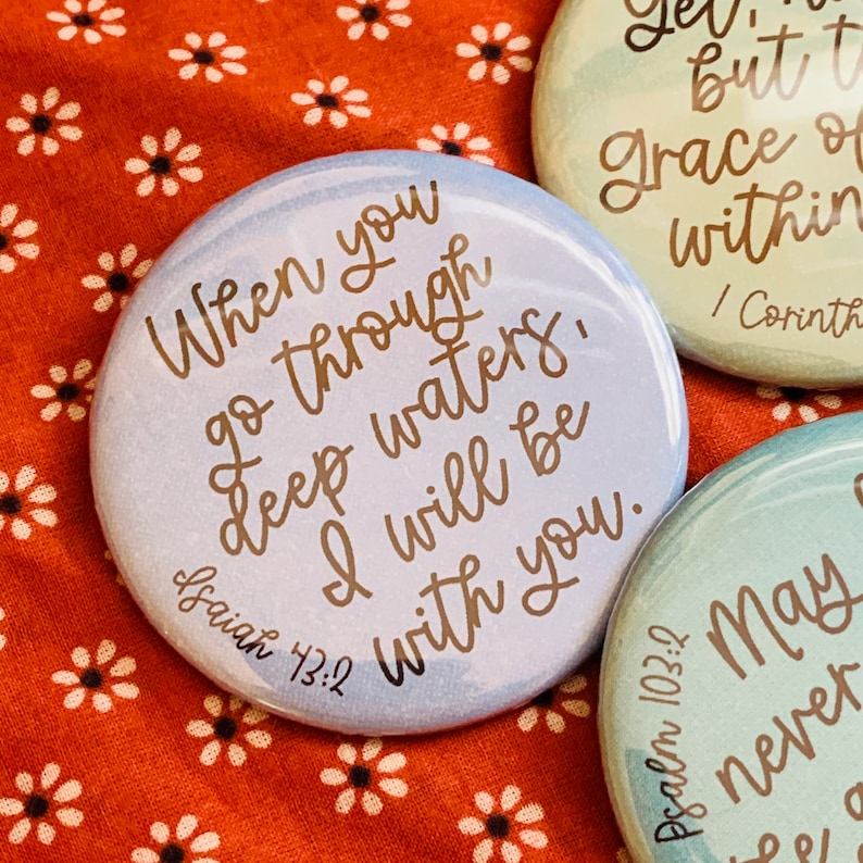 Bible Verse Buttons - Etsy