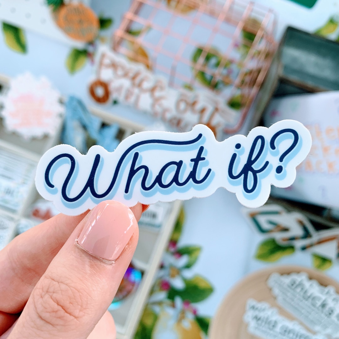 What If Sticker, Question Sticker, Retro Sticker, Christian Sticker ...