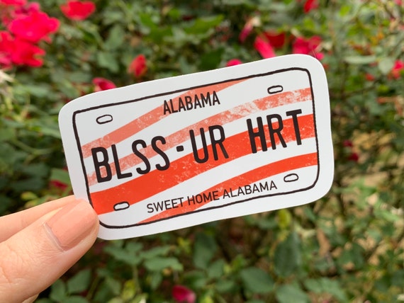 Southern States License Plate Sticker Travel Decal | Etsy