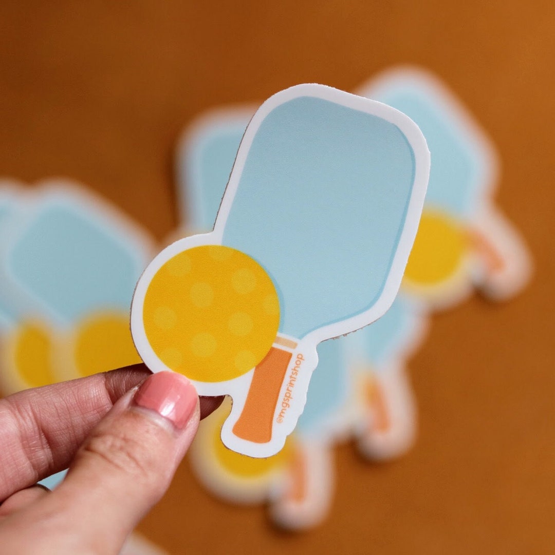 Pickleball Sticker, Paddle Sticker, Pickleball Paddle, Preppy Sticker ...