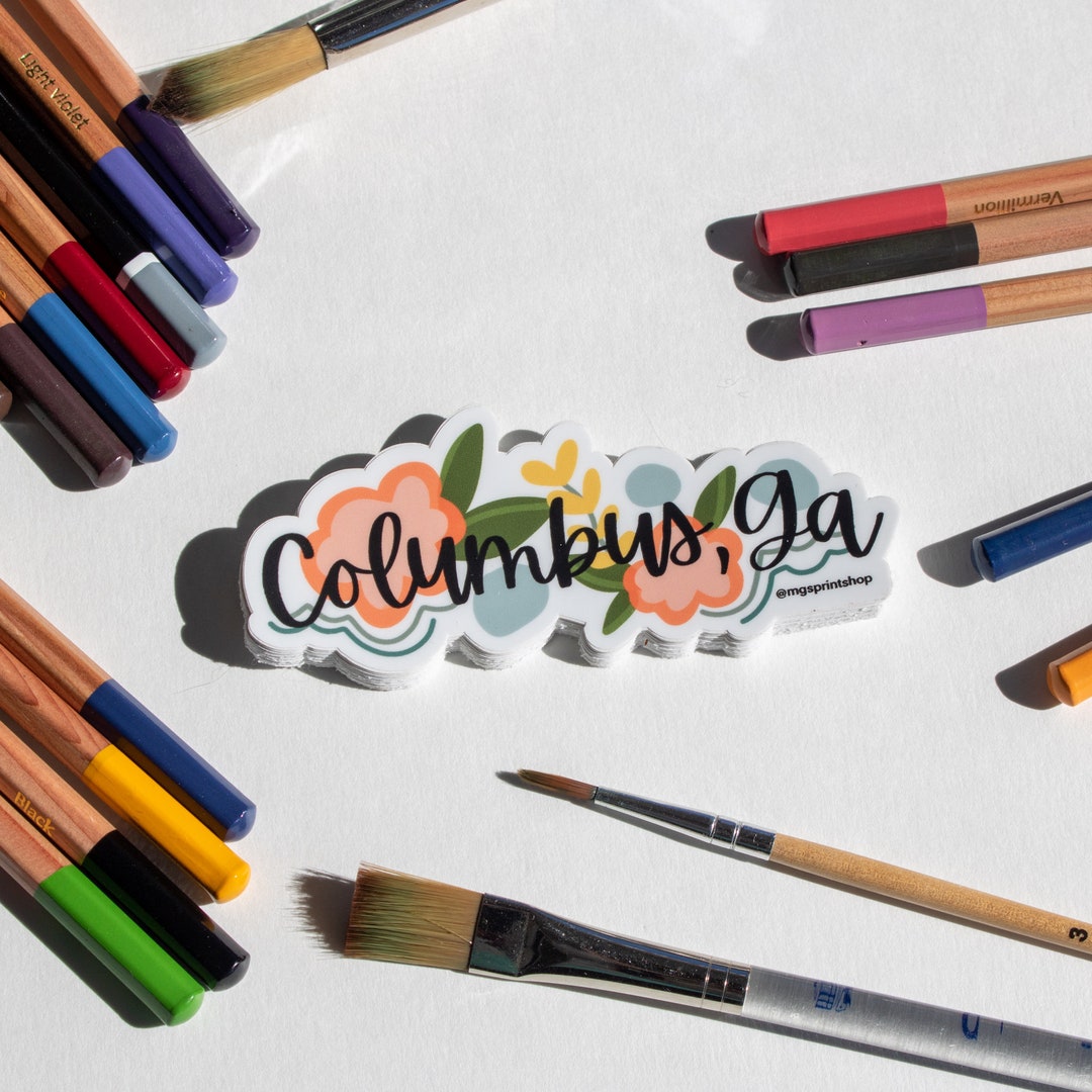 Columbus Sticker, Columbus, Ga Decal, COLGA, Georgia Sticker, CSU ...