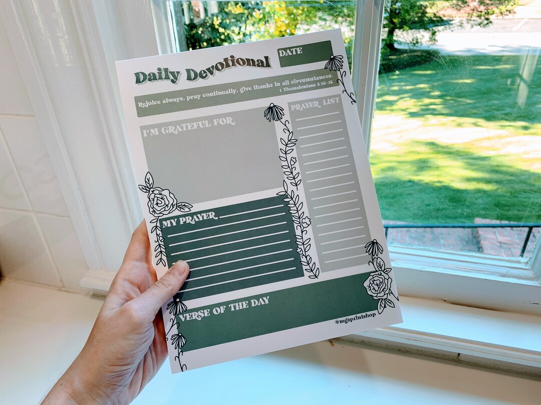 Daily Devotional | Prayer Notepad | Prayer Journal | Christian Notepad ...