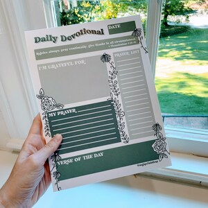 Daily Devotional | Prayer Notepad | Prayer Journal | Christian Notepad ...