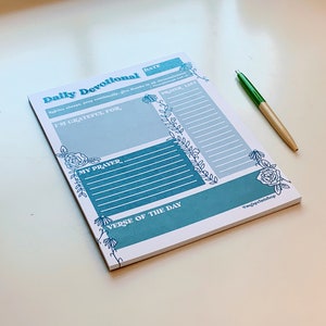 Daily Devotional | Prayer Notepad | Prayer Journal | Christian Notepad ...