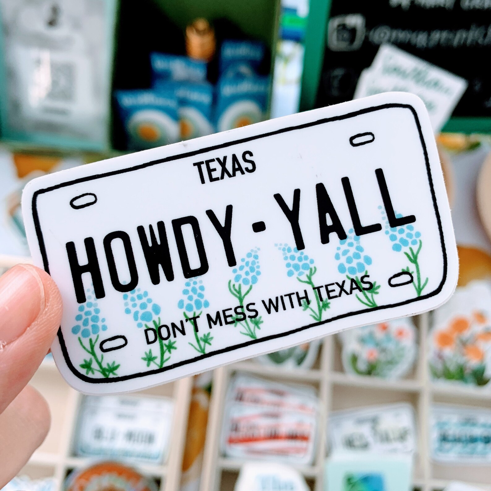 Southern States License Plate Sticker | Travel Decal | Suitcase Sticker ...