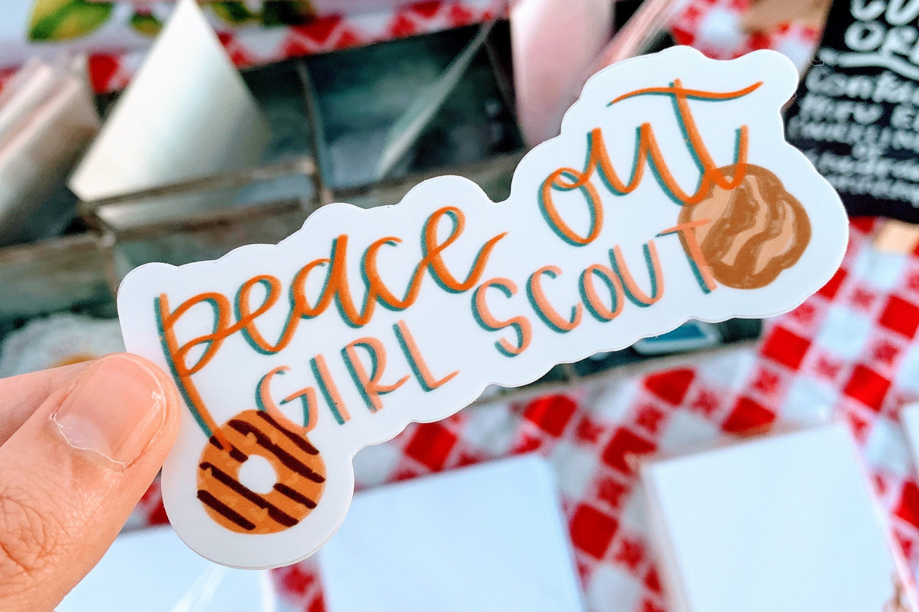Peace Out Sticker Cookie Sticker Aesthetic Sticker | Etsy