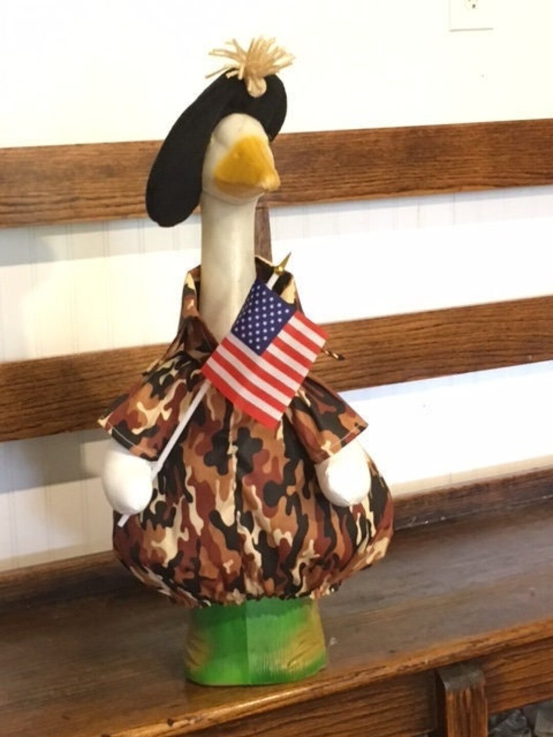 Desert Military Camo Goose Waving Old Glory by Goose Clothes and More ...