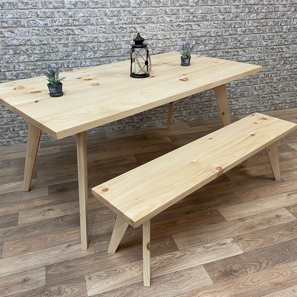 Scandi Dining Table - Etsy UK