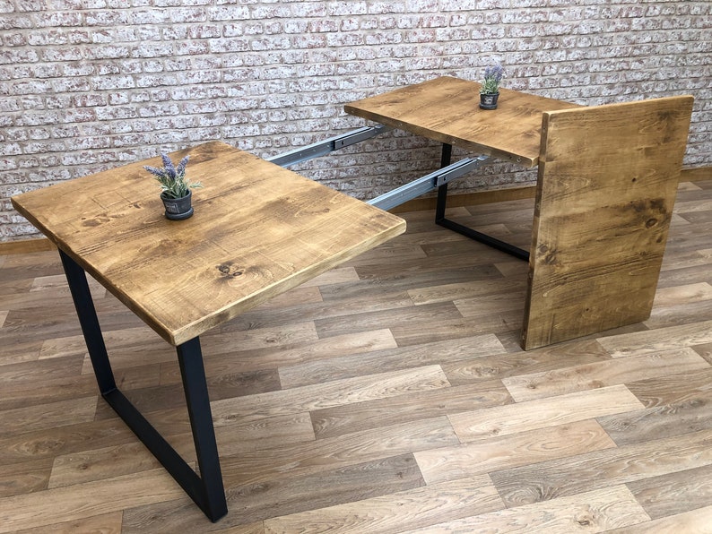 Extendable Dining Table Reclaimed Kitchen Table Reclaimed - Etsy