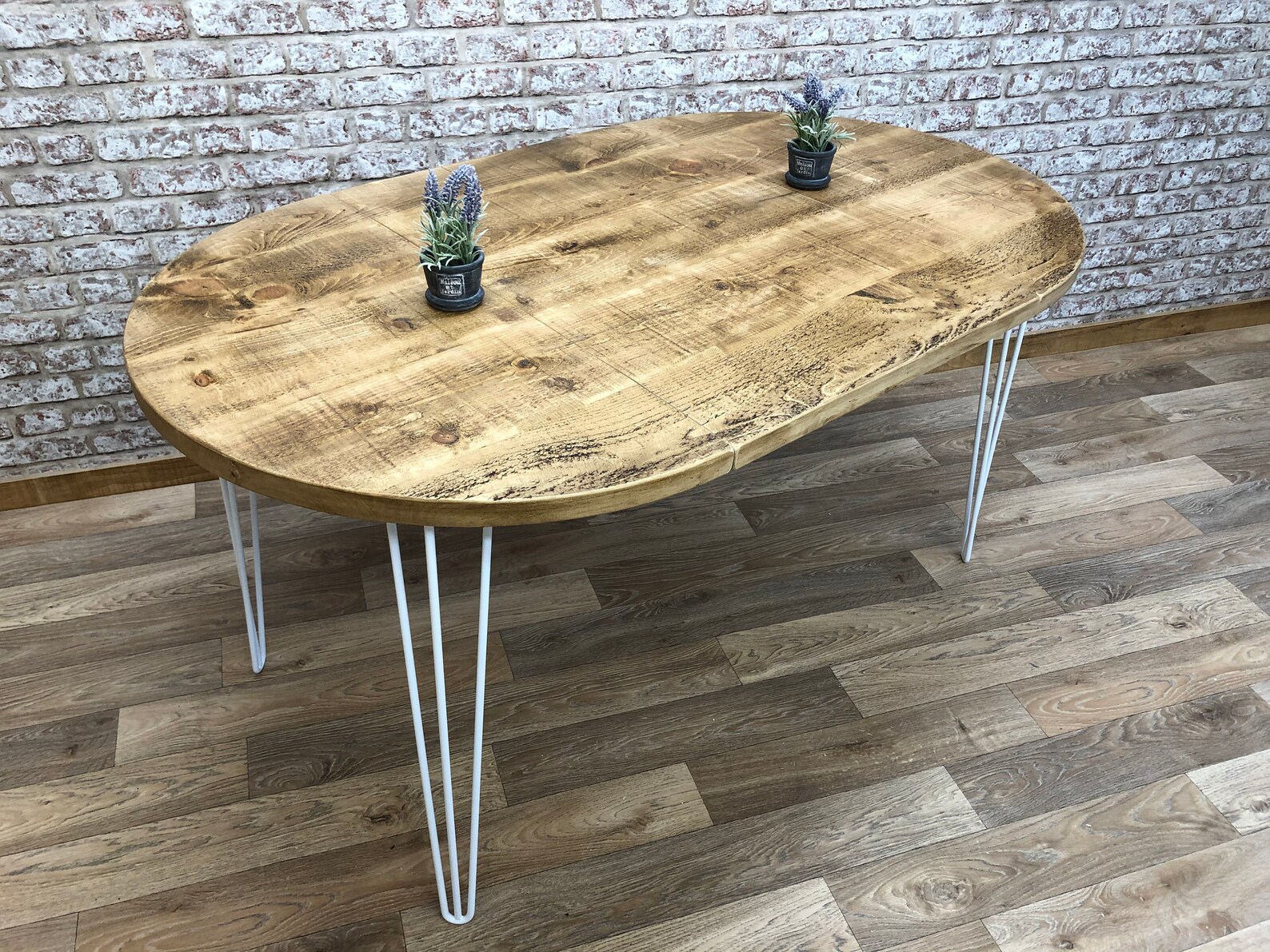Extendable Round Dining Table Hairpin Leg Dining Table Rustic | Etsy