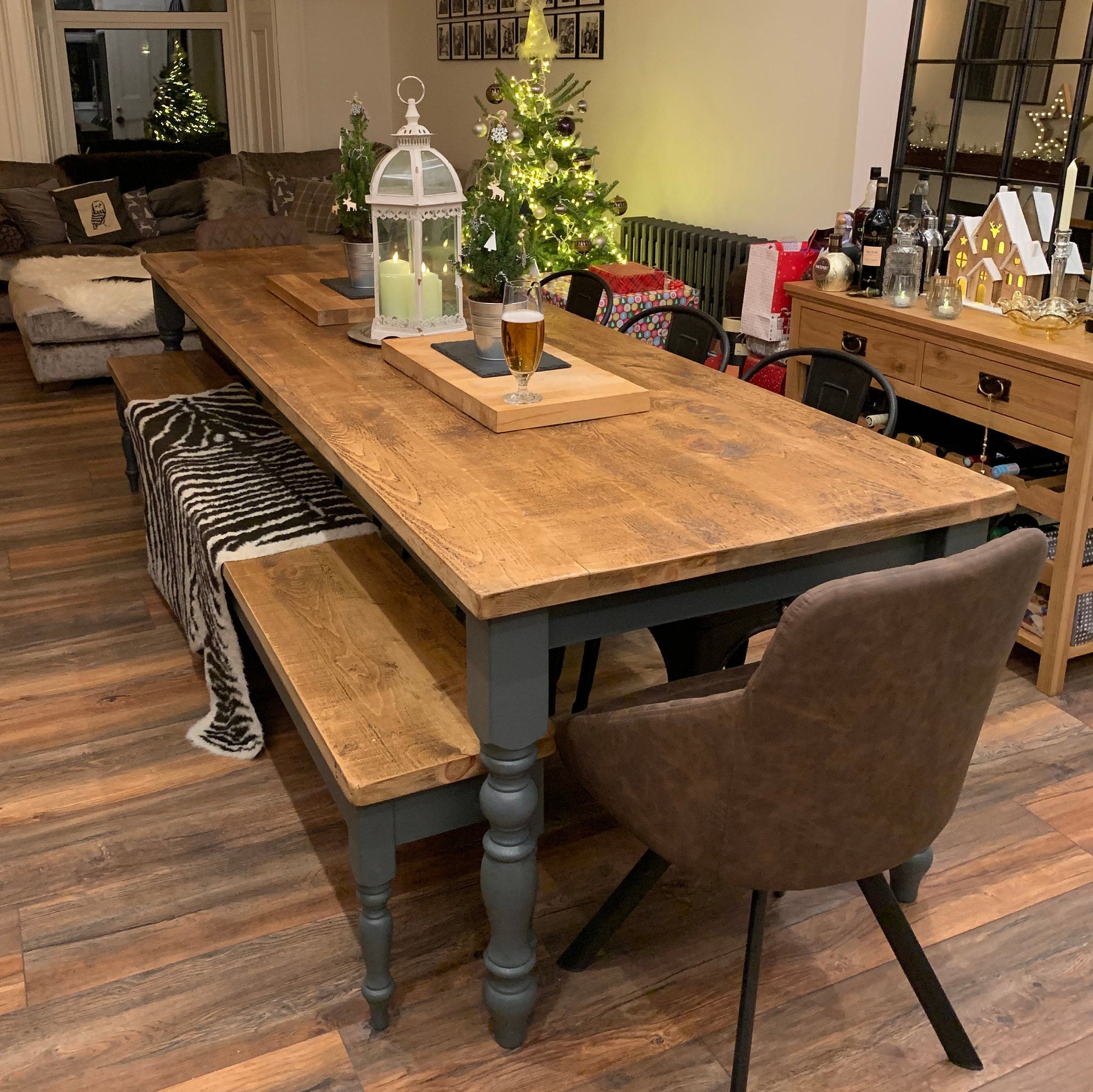 Rustic Reclaimed Farmhouse Dining Table Farm House Table - Etsy Canada