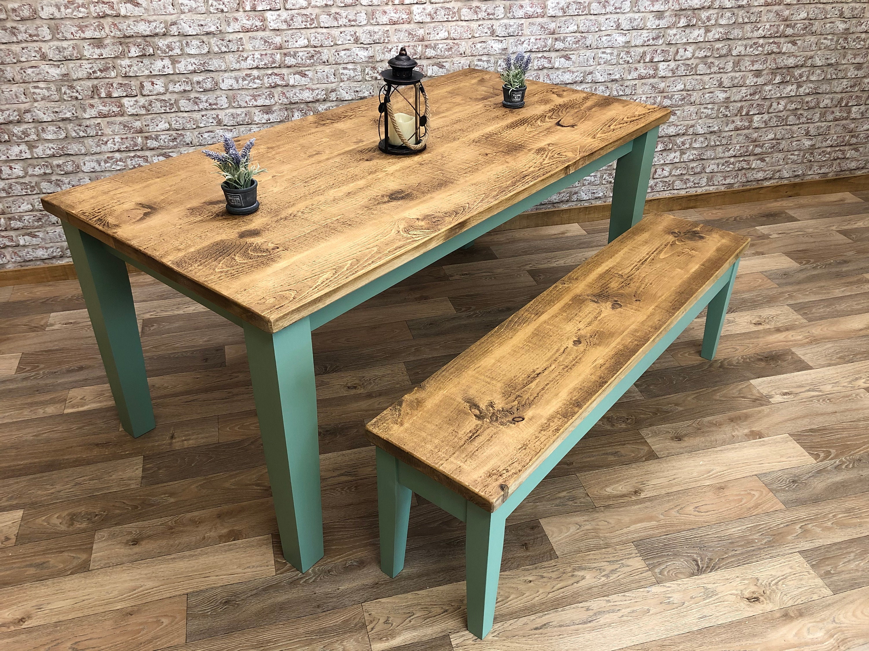 Rustic Reclaimed Farmhouse Dining Table Farm House Table - Etsy UK