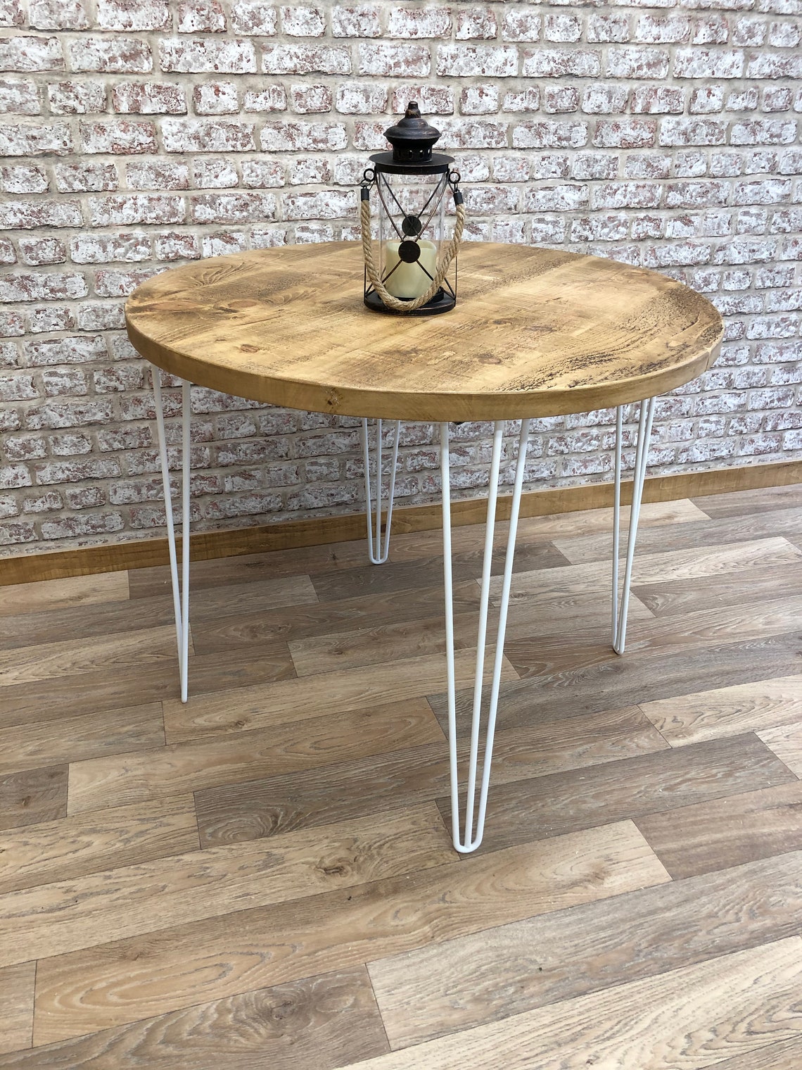 Extendable Round Dining Table Hairpin Leg Dining Table Rustic | Etsy