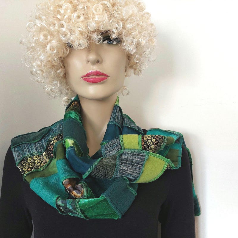 Upcycled Scarf - Etsy