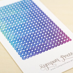 Small 365 Dots in "glacier" - Watercolor Planner Stickers - Etsy