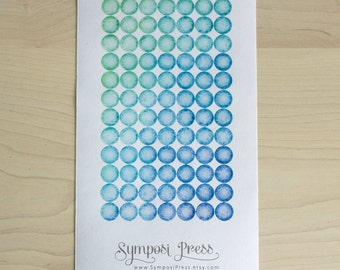 Aqua Blue Stickers - Etsy