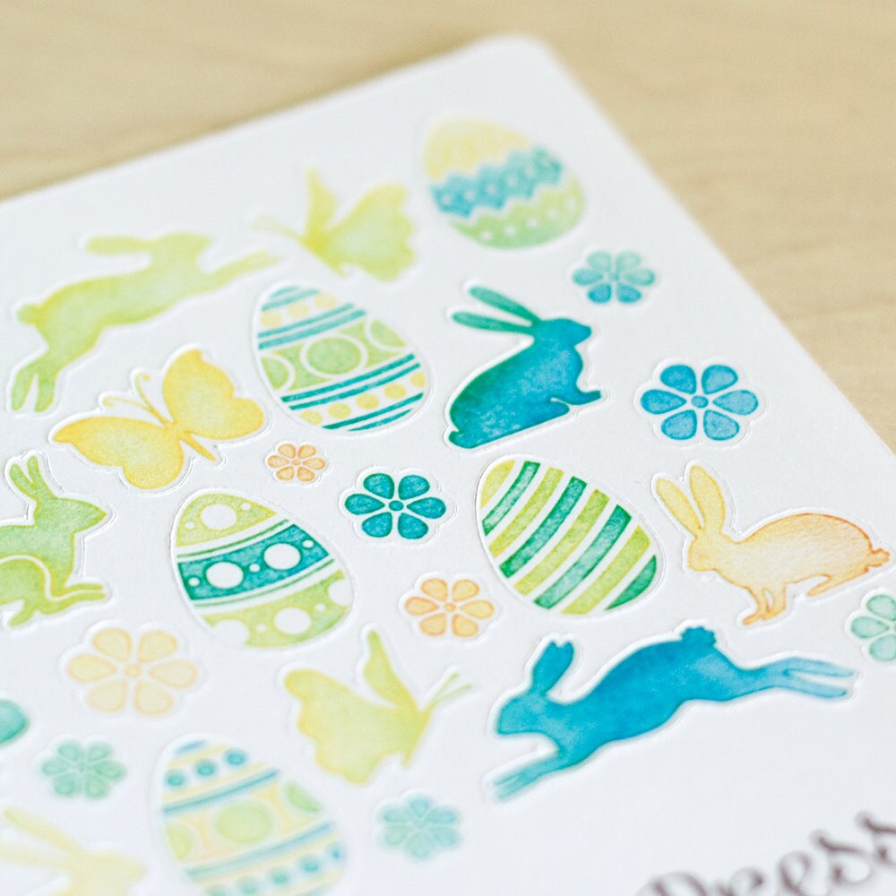 Bunnies & Eggs! Easter Stickers in "spring" - Watercolor Planner ...