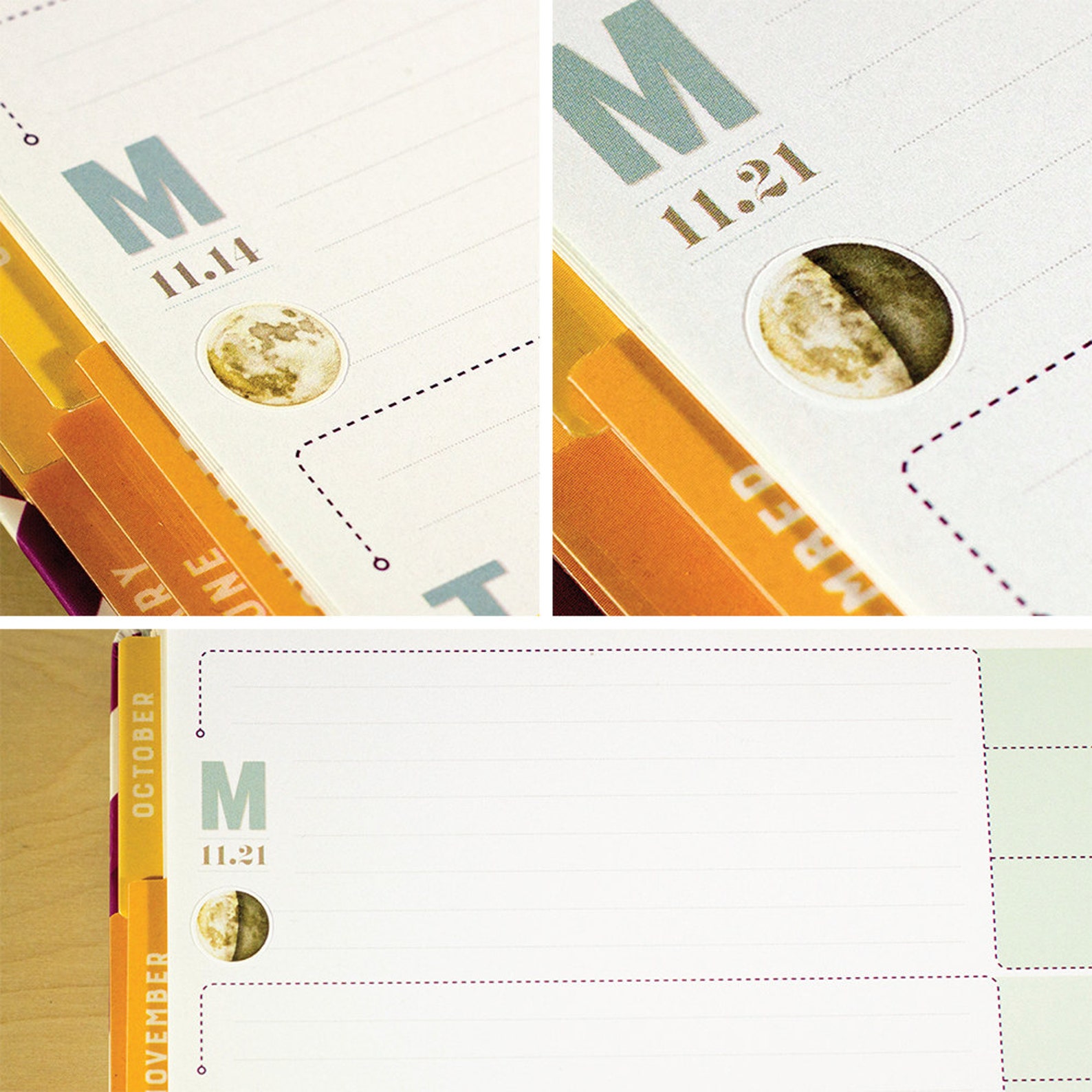 SMALL MOONS *4-phases* - Lunar Tracking / Moon Phases - Watercolor ...