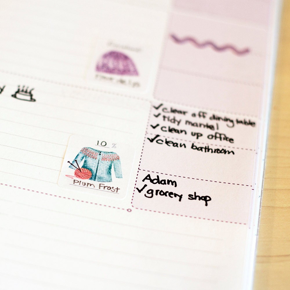 Knits Work-in-progress WIP Knitting Stickers in - Etsy