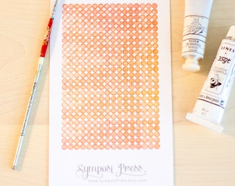 Small 365 Dots in glacier Watercolor Planner - Etsy