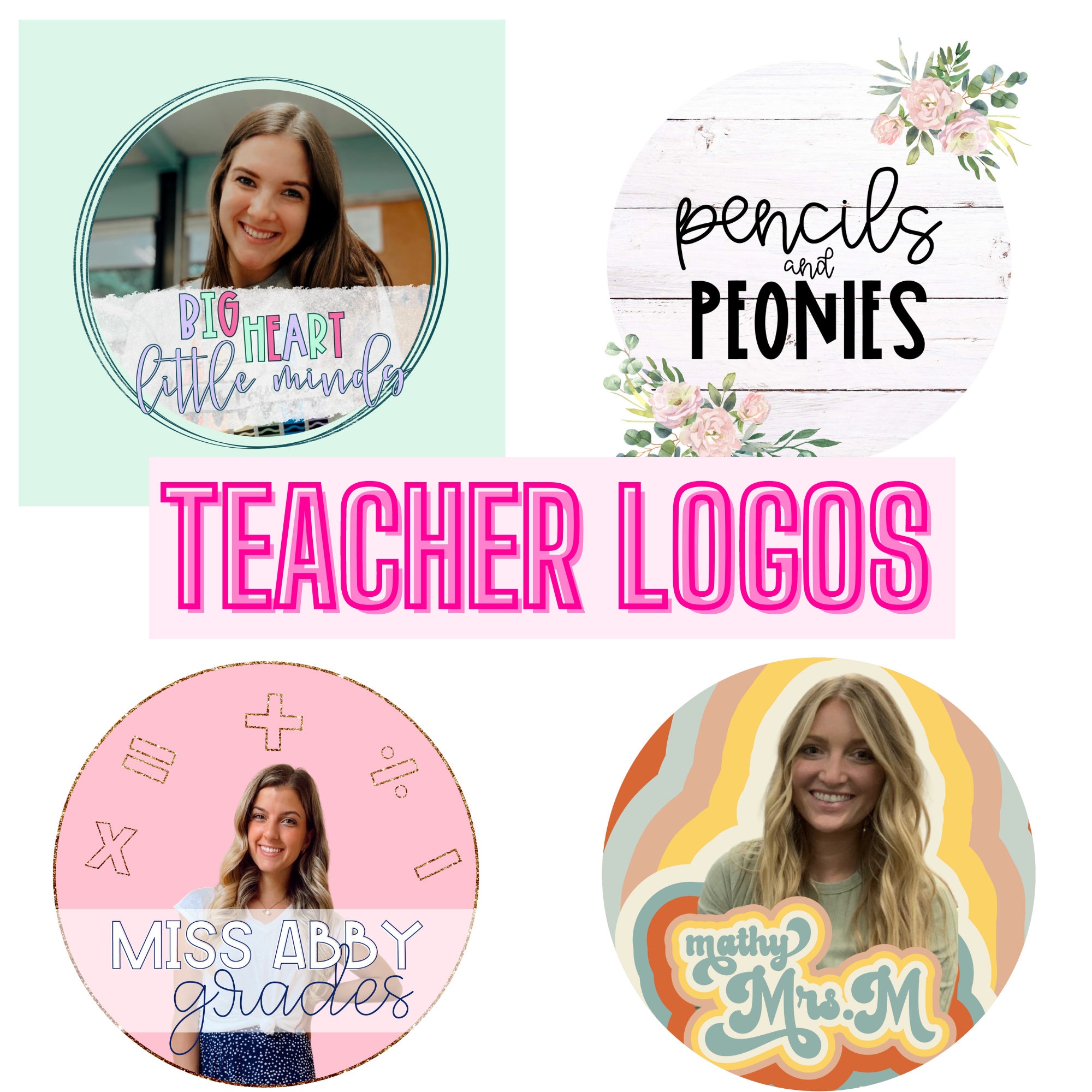 Custom Teacher Logo Design, Teacher Logo Design, Teacher Instagram Logo ...