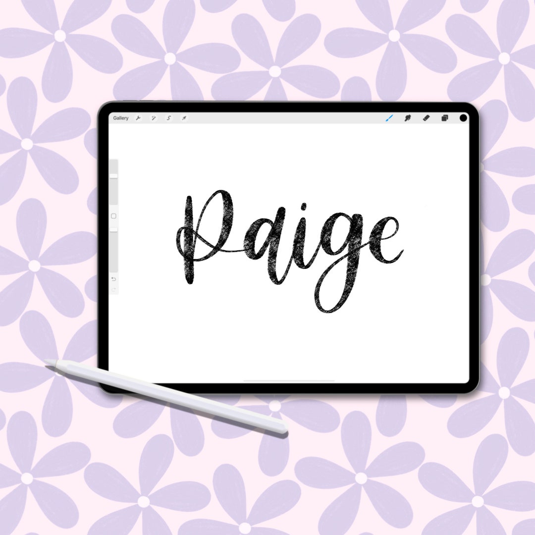 Paige Procreate Brush, Procreate Brush, Procreate Lettering Brush ...