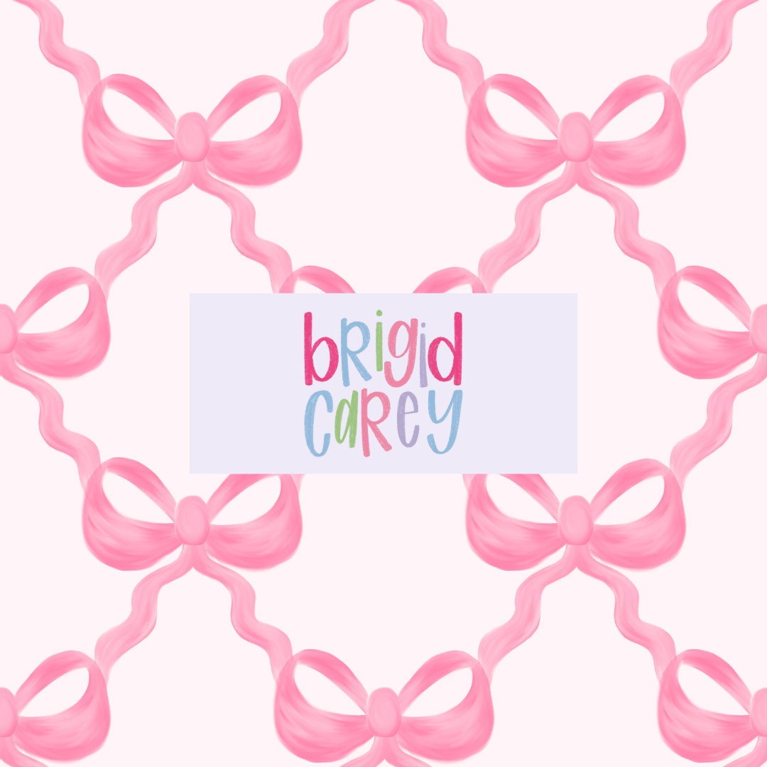 Bow Repeat Pattern, Seamless Pattern, Coquette Pattern, Digital ...