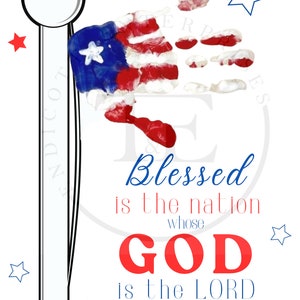 4th of July Christian Activity Coloring Painting Pages (two) Flag ...