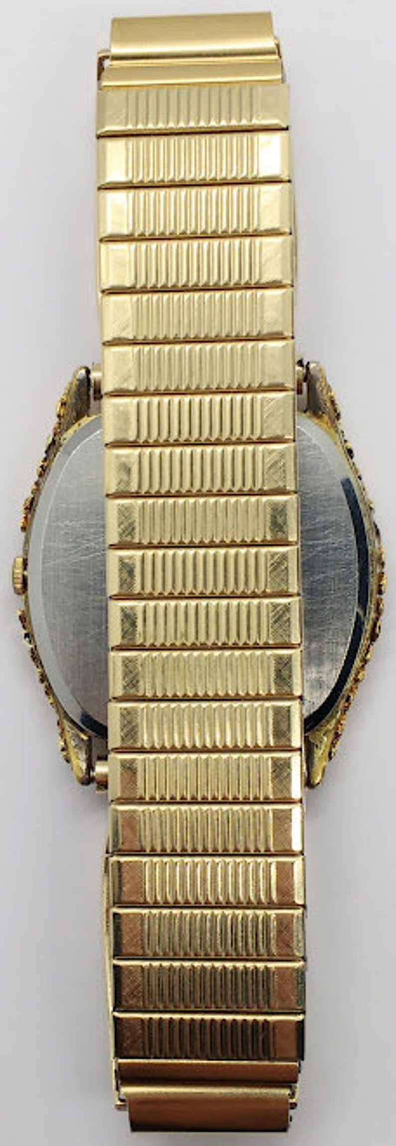 Vintage 1980 Men's Seiko Quartz Gold Nugget Embelished Men's Watch 1980's Retro - Etsy