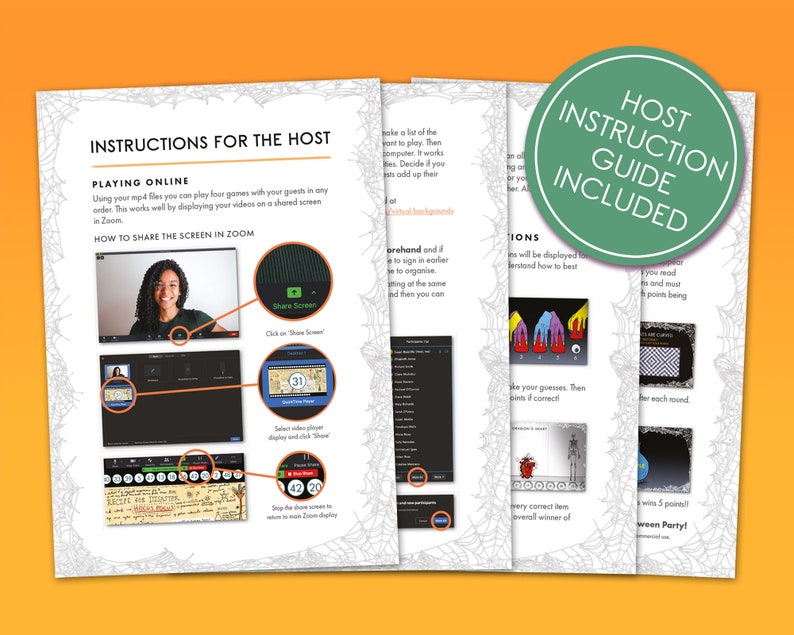 Kids Halloween Virtual Games Pack, Children's Halloween Safe Online ...