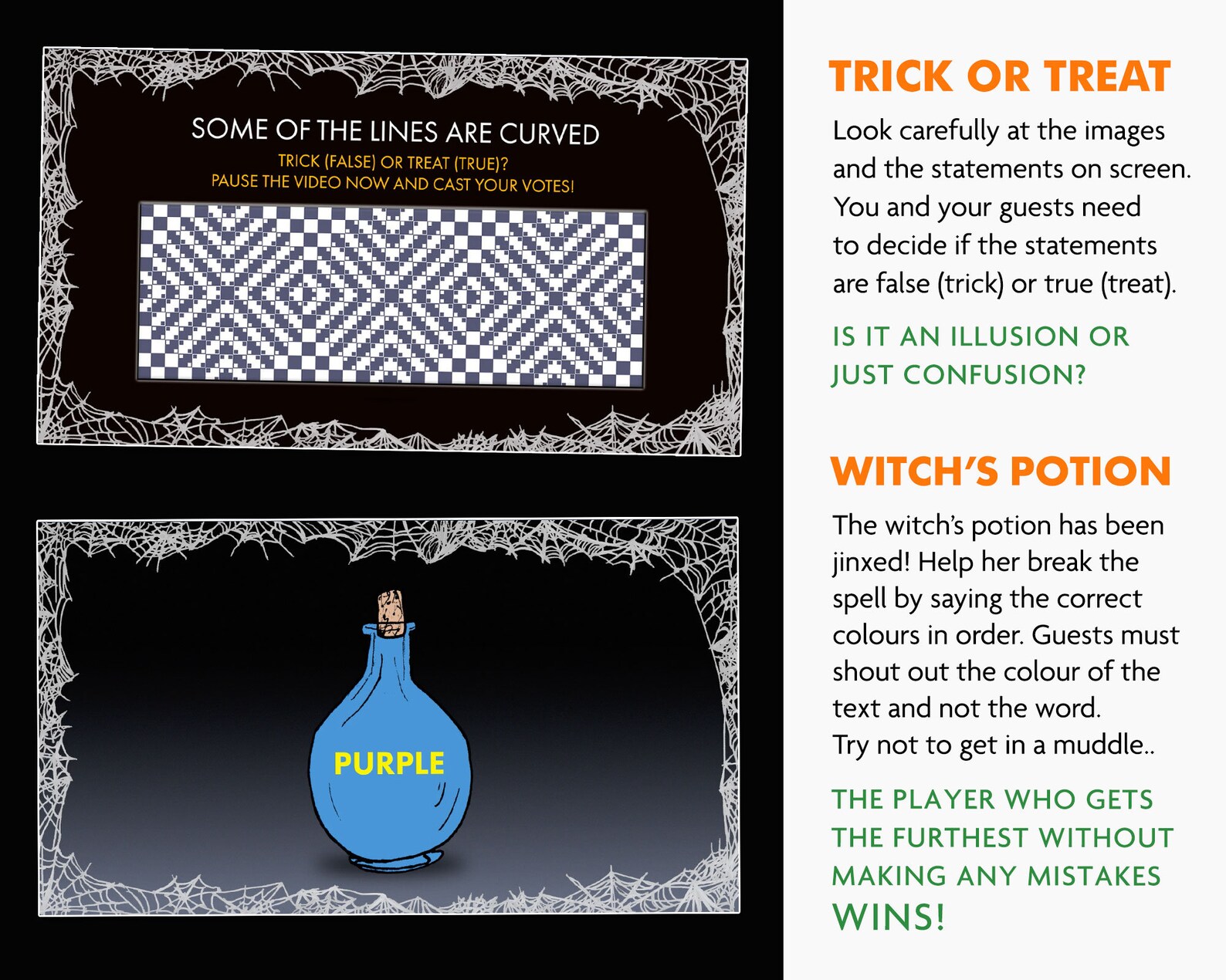 Virtual Halloween Games Pack, Online Shared Screen Animations, Trick or ...