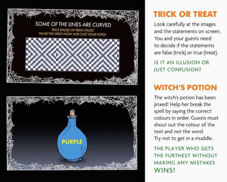 Virtual Halloween Games Pack, Online Shared Screen Animations, Trick or ...