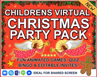 Complete Work Christmas Party Pack Virtual Staff Party, End of Year ...