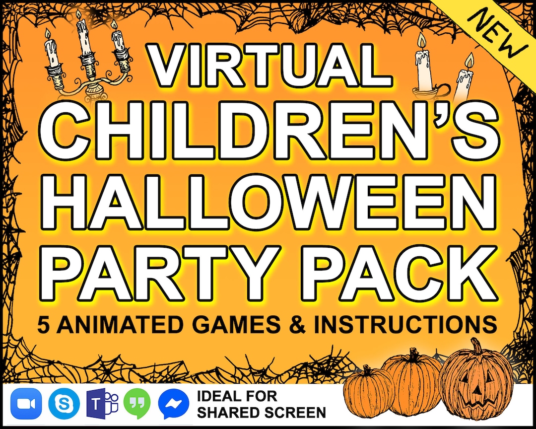 Kids Halloween Virtual Games Pack, Children's Halloween Safe Online ...