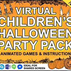 Kids Halloween Virtual Games Pack, Children's Halloween Safe Online ...