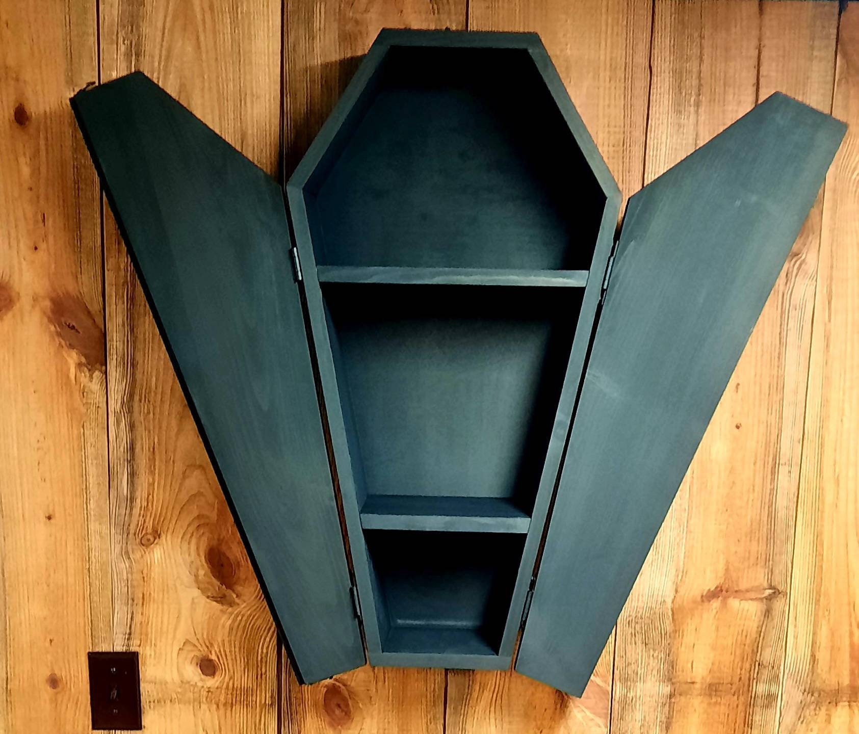 Coffin Book Casecoffin Shelfcoffin With Doorshanging Coffin - Etsy