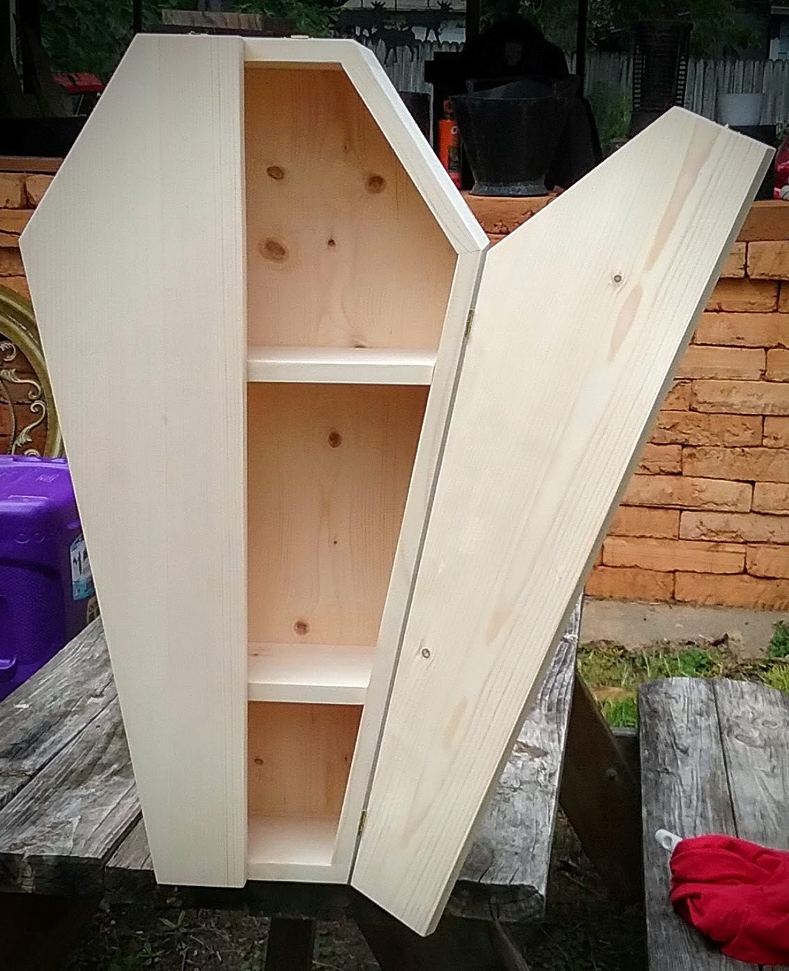 Coffin Book Casecoffin Shelfcoffin With Doorshanging Coffin - Etsy