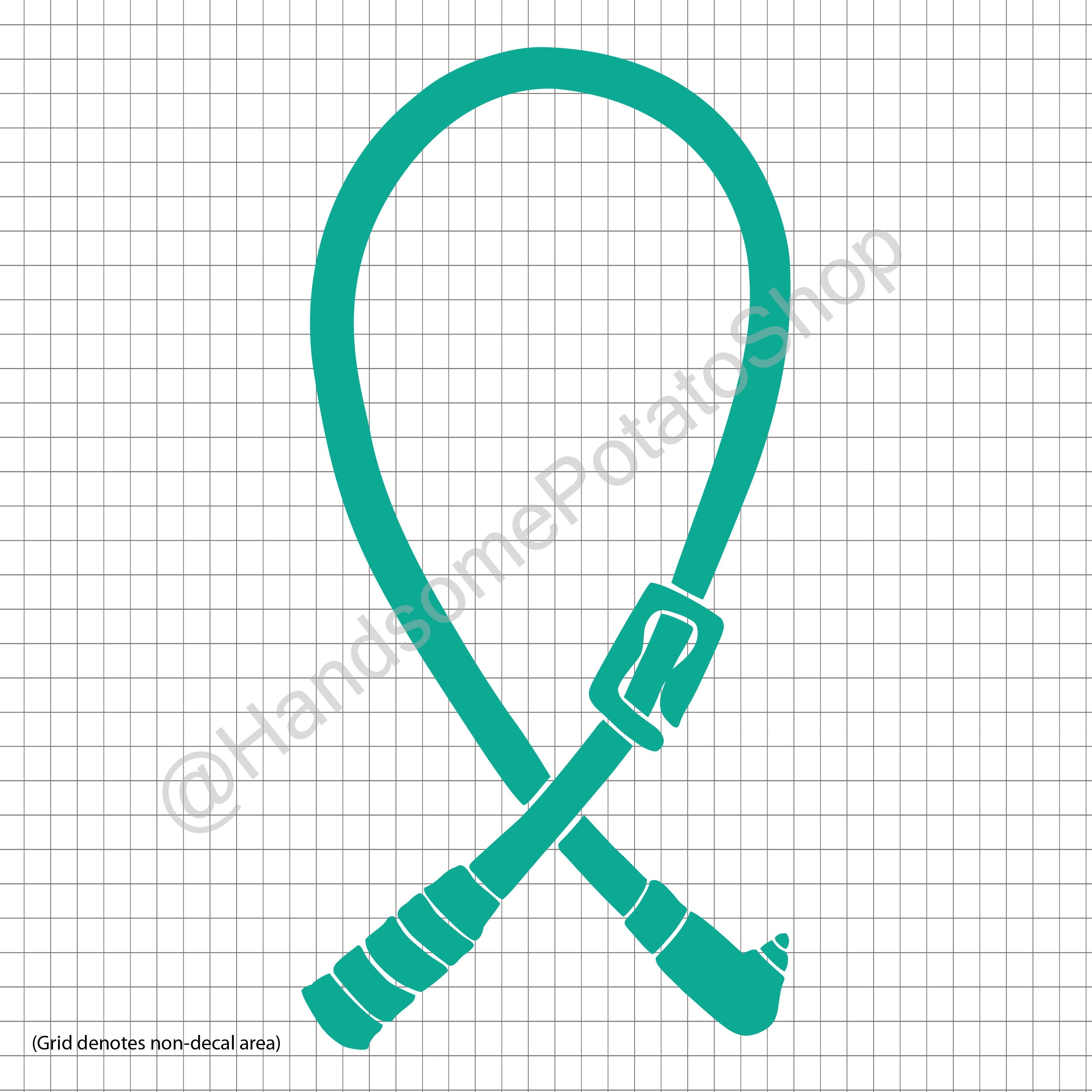 Feeding Tube Awareness Ribbon Window Decal or Wall Sticker | Etsy