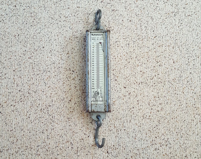 Hanson 100 LB Vintage Hanging Scale Model 8910 Man Cave Gift - Etsy