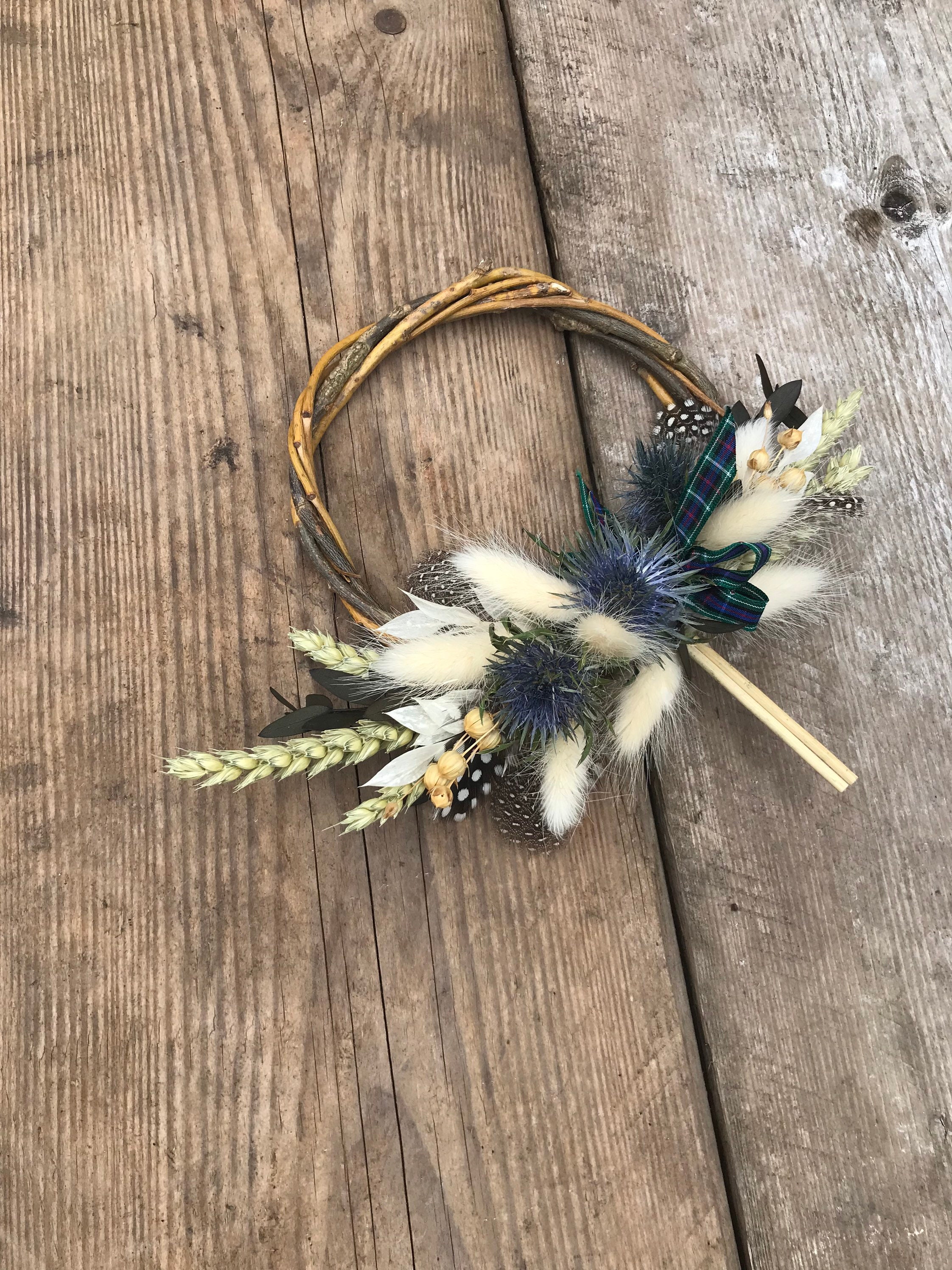 Thistle Dried Flower Cake Topper Scottish Themed Cake - Etsy