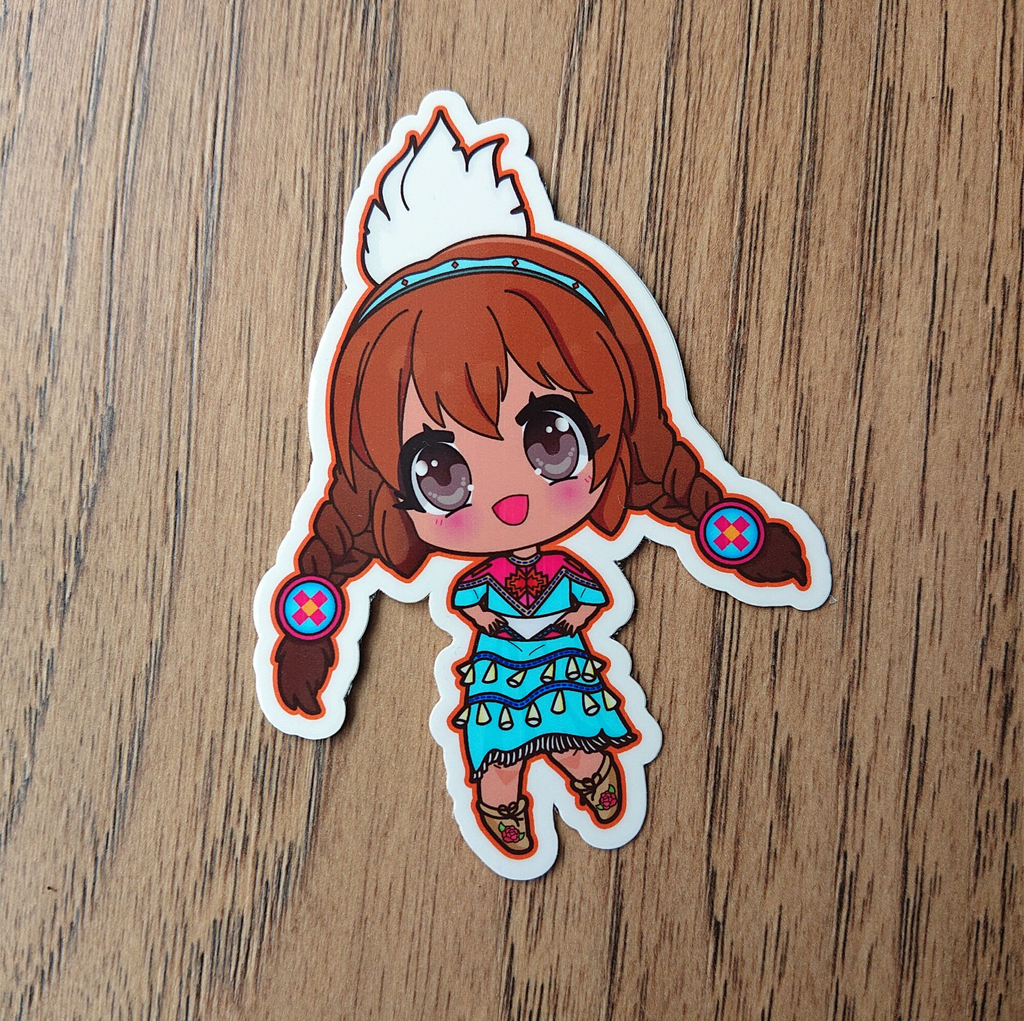 Native American Jingle Dancer Sticker 4.125" X 3" - Etsy