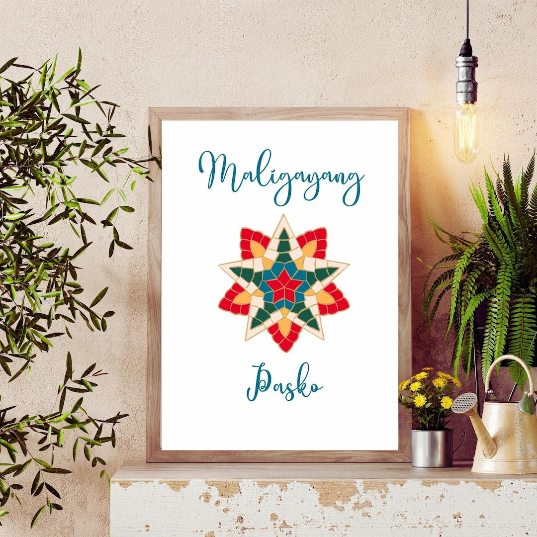 Filipino Parol Wall Art Filipino Christmas Maligayang - Etsy