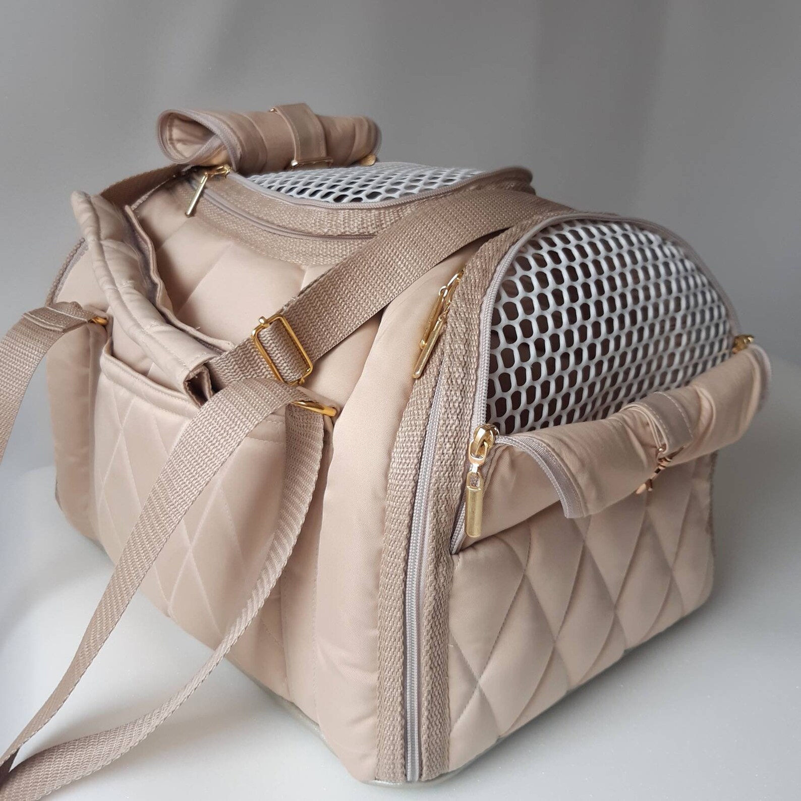 Pet Carrier Travel Box beige Color S Size: 37 L. 23 W. 24 - Etsy