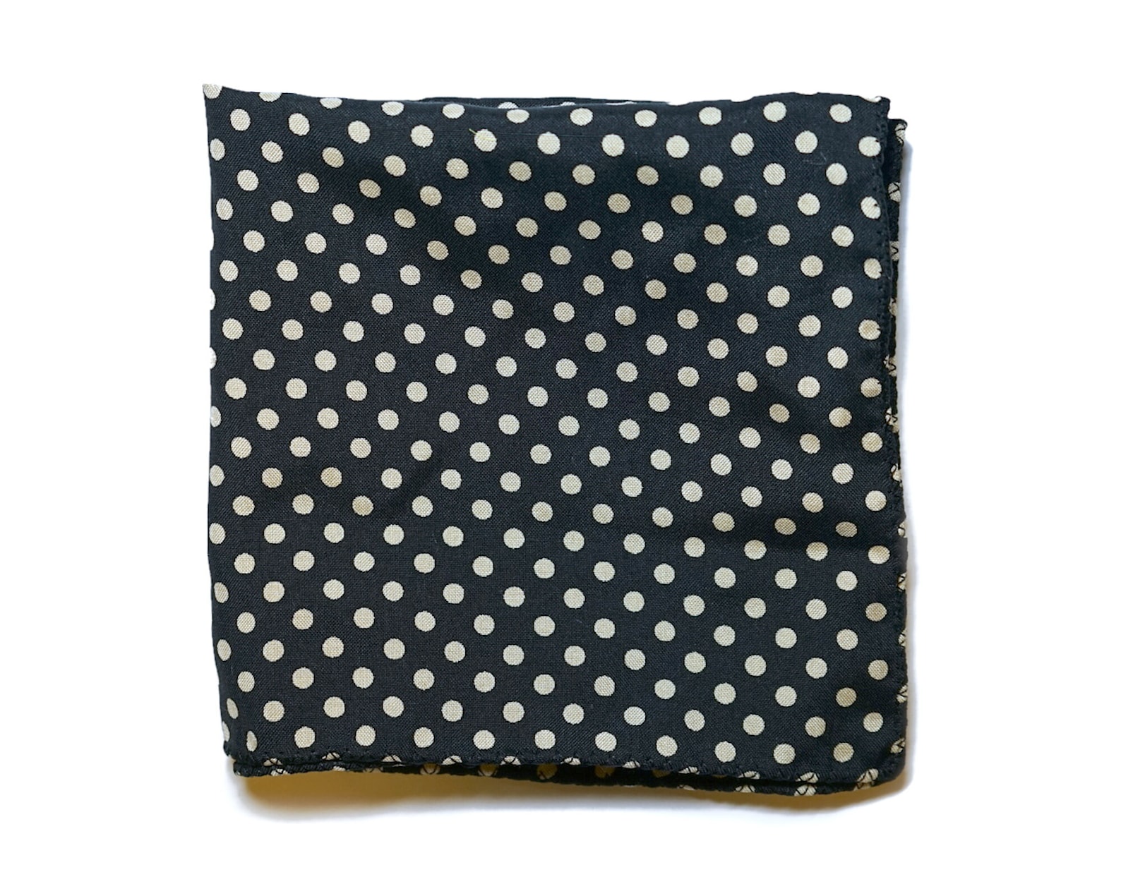 Polka Dot Pocket Square Mens Pocket Square With Black and Tan | Etsy