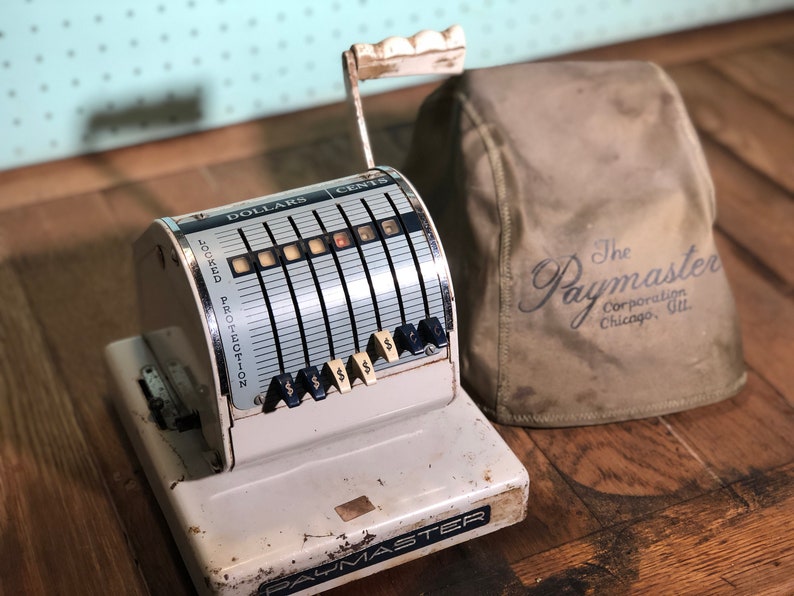 Vintage/antique 1950s Paymaster Series S-550 Check Writer With ...