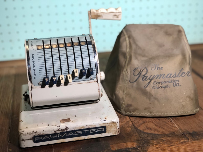 Vintage/antique 1950s Paymaster Series S-550 Check Writer With ...
